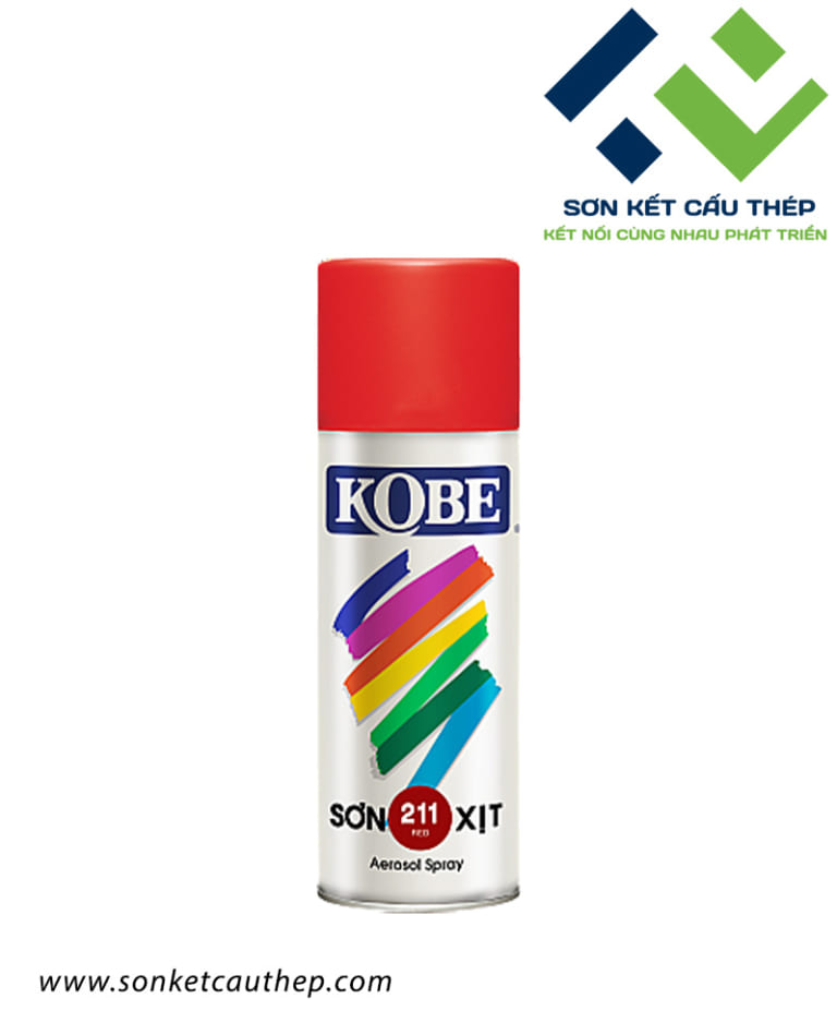 Sơn xịt phủ màu TOA Kobe sắt thép - Tổng Kho Sơn Kết Cấu Thép